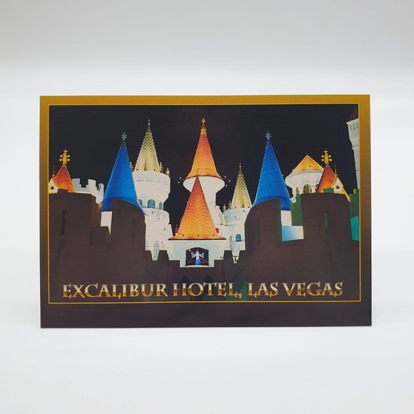 Ocean Desert Sales | Accents | Vintage Postcard Las Vegas King Arthur ...
